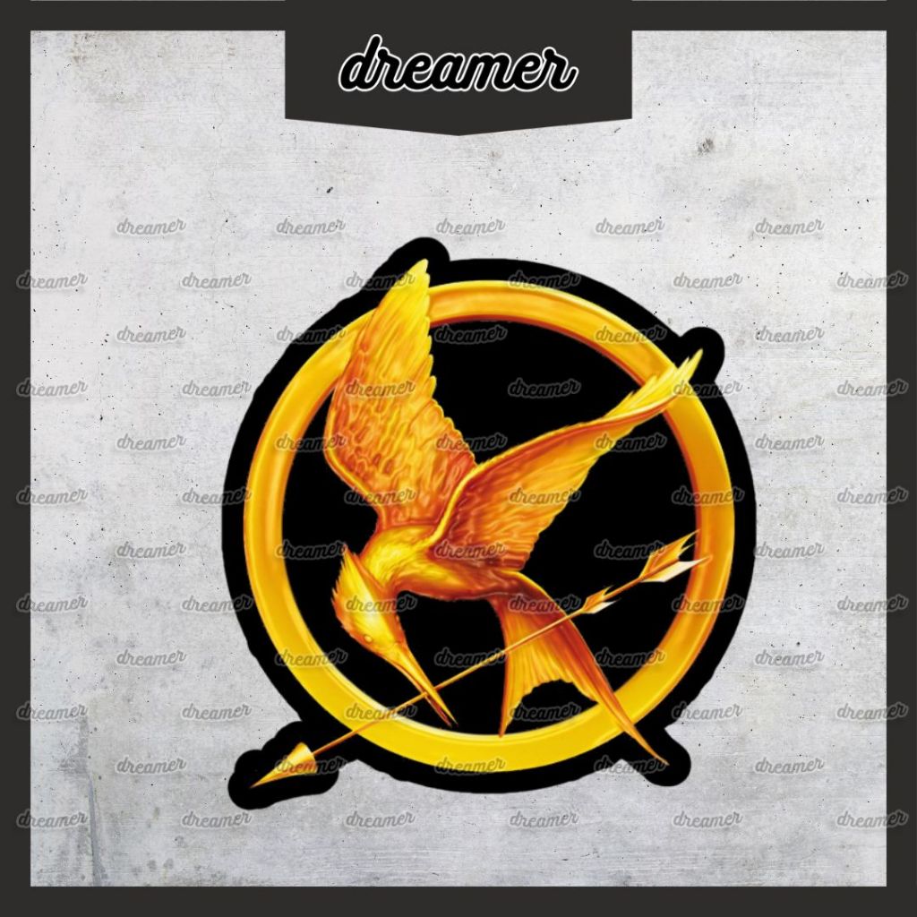HUNGER GAMES MOCKING JAY PIN MOVIE TRILOGY STICKER BOMB WATERPROOF ...