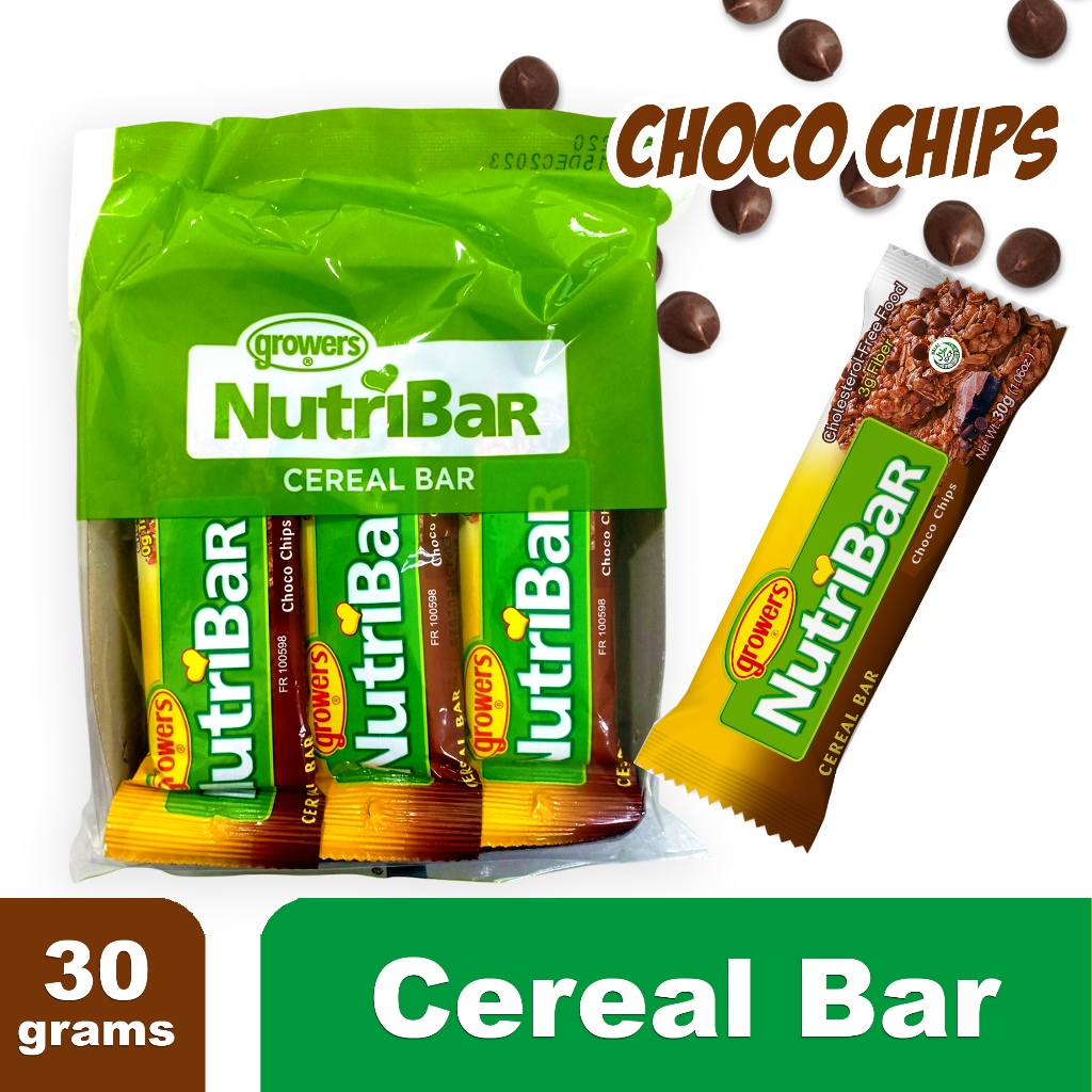 NUTRIBAR CHOCO CHIPS Cereal Bar By 6's | Shopee Philippines