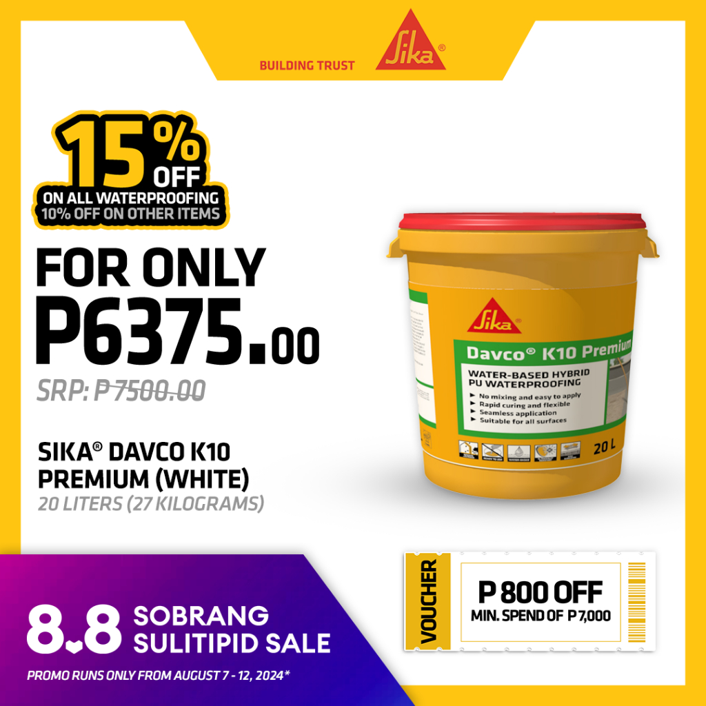 SIKA Davco K10 Premium White Pl 20L (27kg) | Shopee Philippines