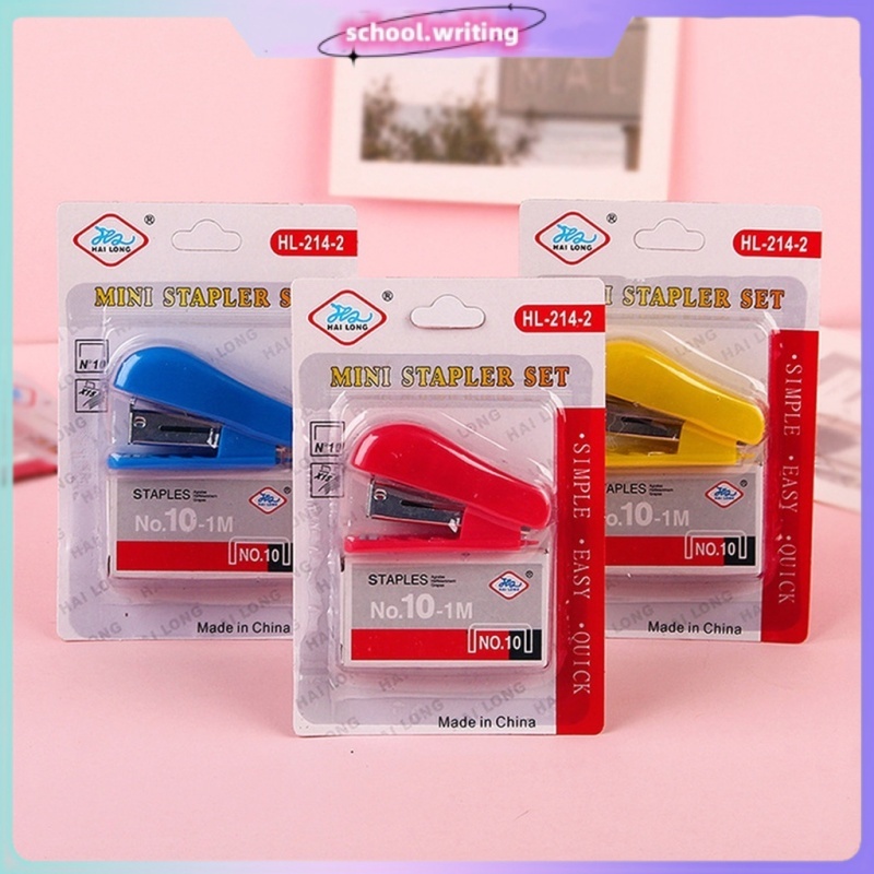 Mini Cute Stapler Small Portable Staplers Various Color Children School ...
