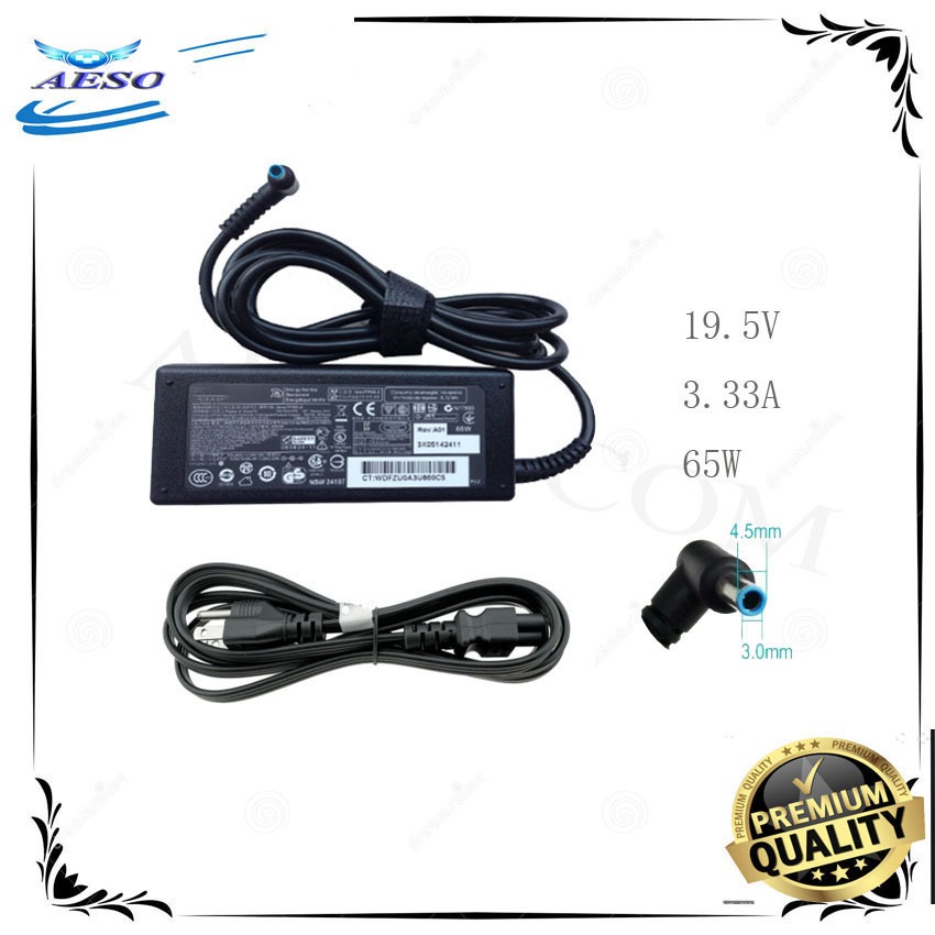 19.5V 3.33a Laptop Charger for HP 14-ac 15-ac 17-p 250 255 350 35 G1 G2 ...
