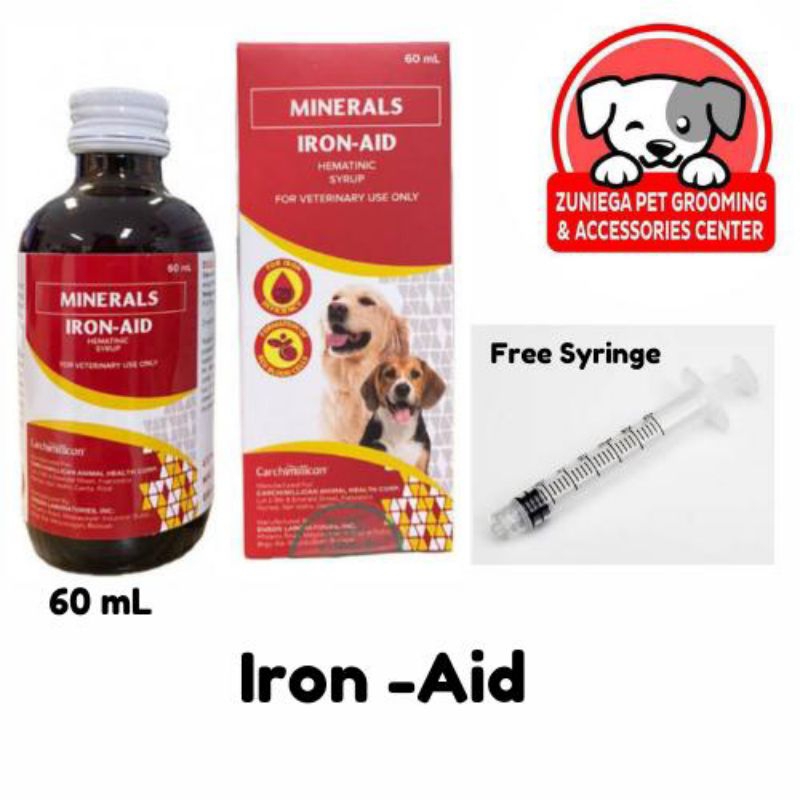Iron- Aid Hematinic Syrup for Dogs & Cats 60ml | Shopee Philippines