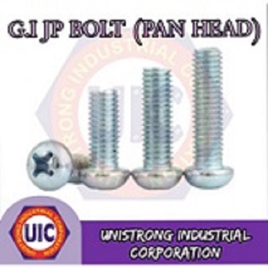 JP BOLT (G.I) PAN HEAD M8-8mm (30PCS) | Shopee Philippines