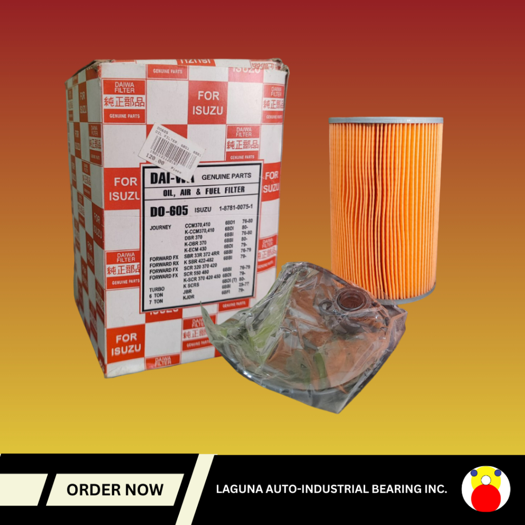 DAIWA Oil Filter DO-605 for ISUZU Forward 6BB1, HINO Truck EH100, EK100 ...