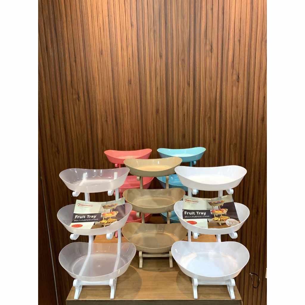 ★YINGFA★3 Layer Fruit Tray Colored Food Organizer / Display Stand ...