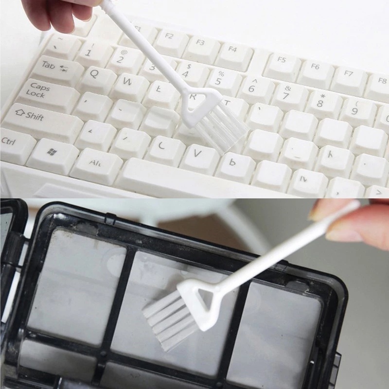 Mini Cleaning Brush Keyboard Desktop Groove Broom Sweep Tool | Shopee ...