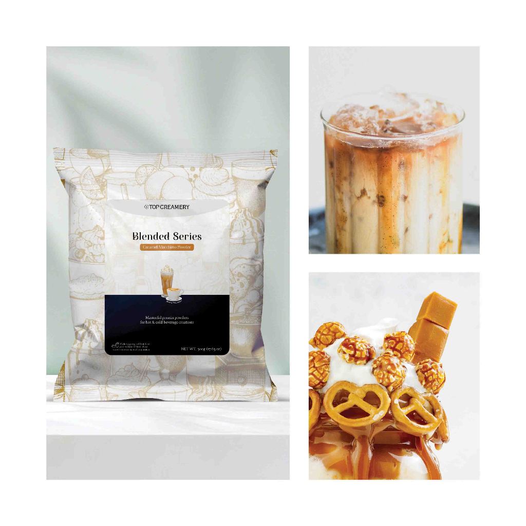 TOP Creamery Blended Series Caramel Macchiato Powder Beverage Premix ...