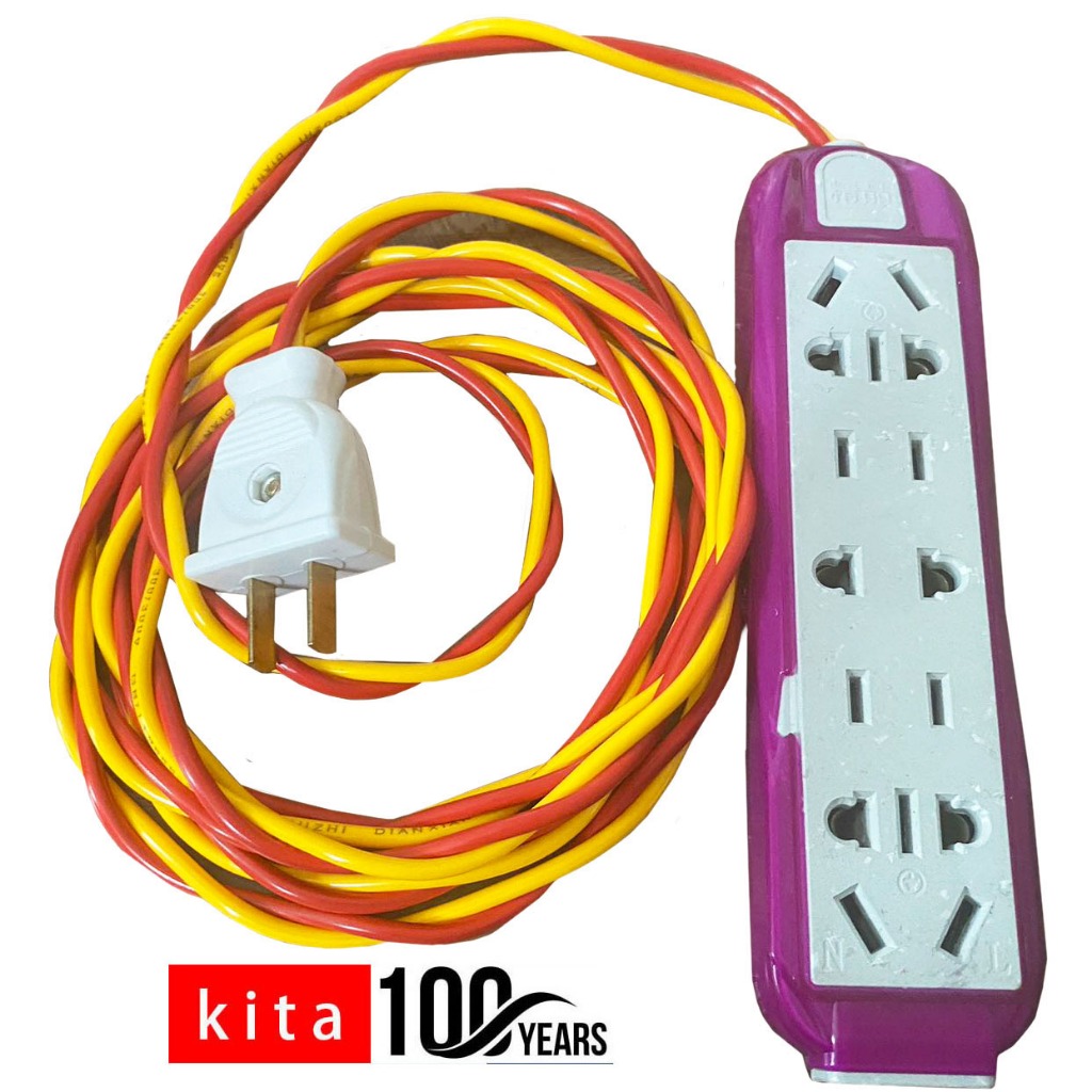 (#1 Purple) Extension Socket Extension Cord Safety Protection ...