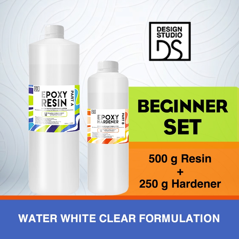 EPOXY RESIN Beginners Set 750grams (500grams Resin + 250 grams Hardener ...
