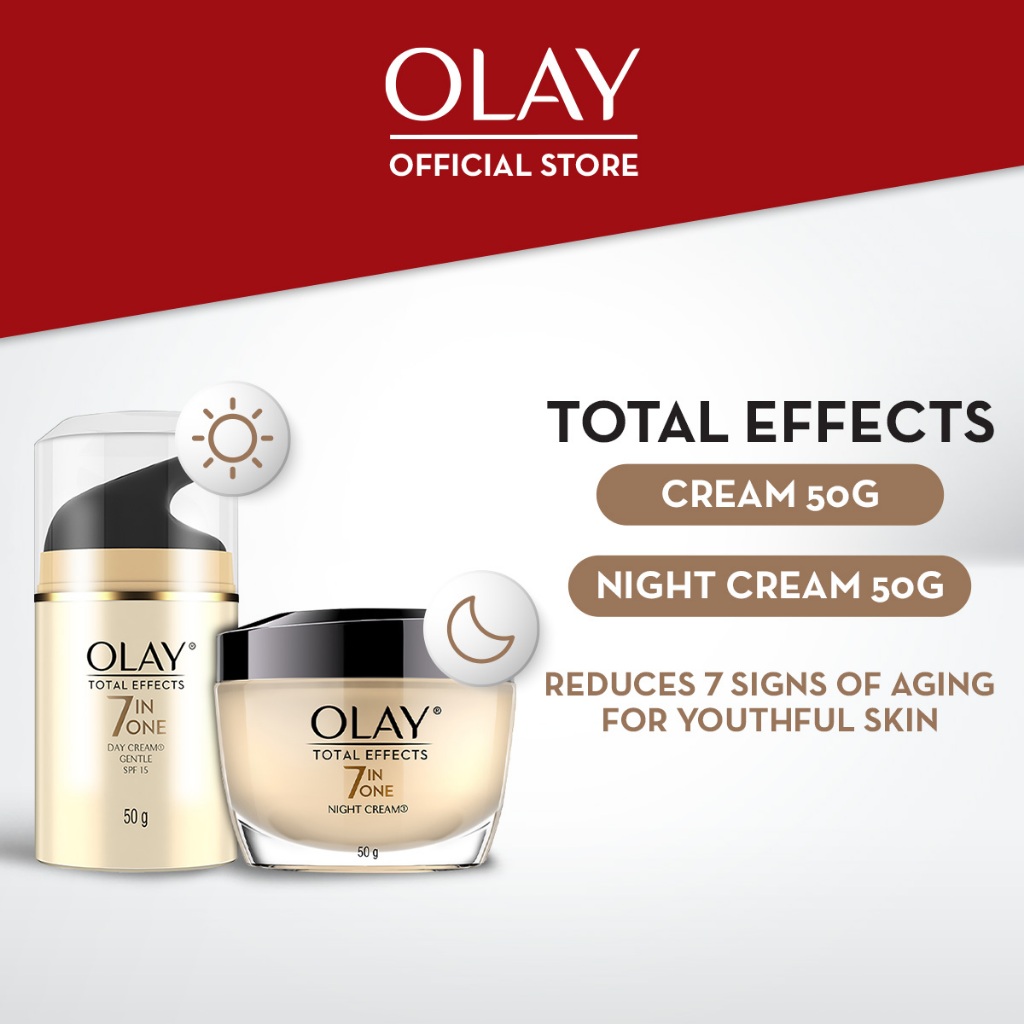 Olay Total Effects Niacinamide Anti Aging Day Cream Moisturizer & Night ...