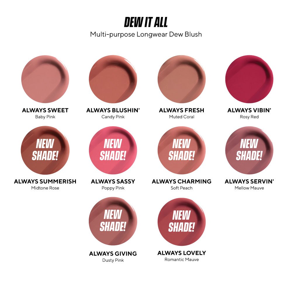 VICE CO. Dew It All Liquid Blush - Long-wearing, Multi Use, Cream Blush ...