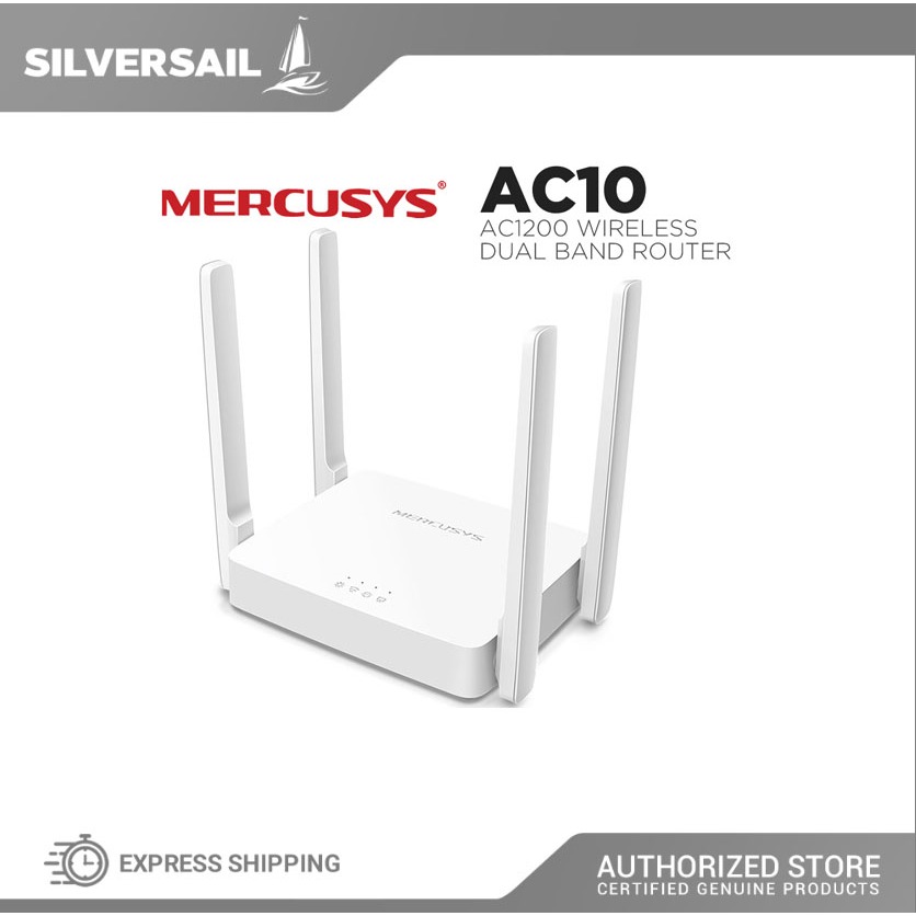 Mercusys AC10 AC1200 Wireless Dual Band Router (White) | Shopee Philippines