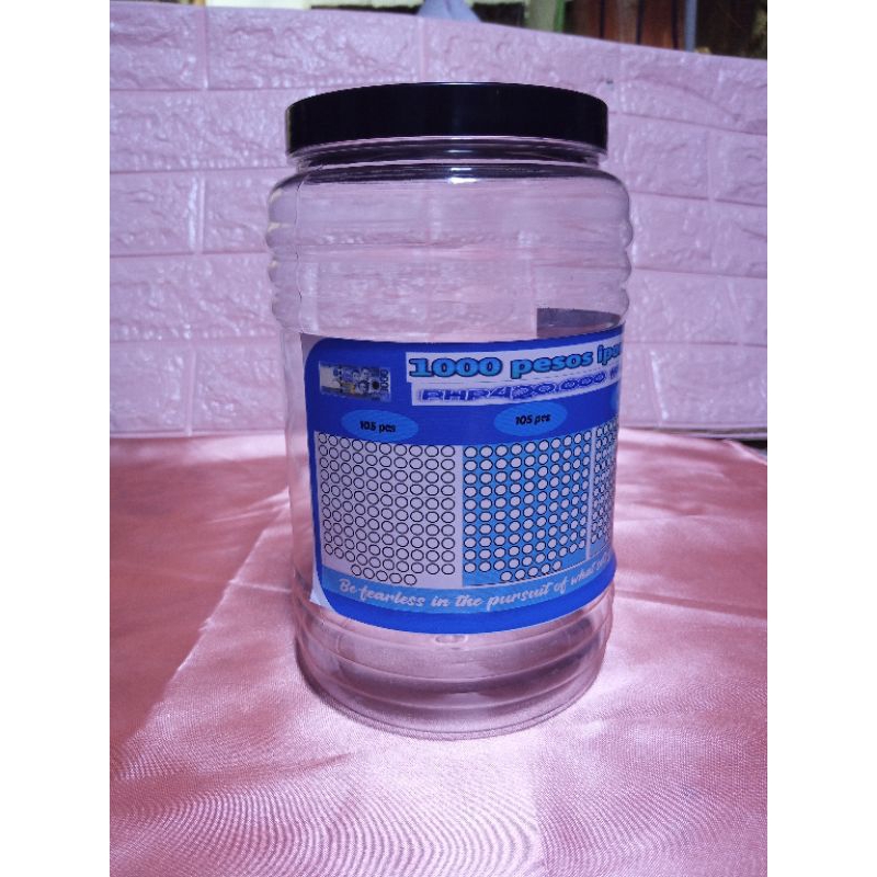 1000 PESOS JAR COINBANK IPON CHALLENGE/TRANSPARENT MONEY SAVING JAR ...