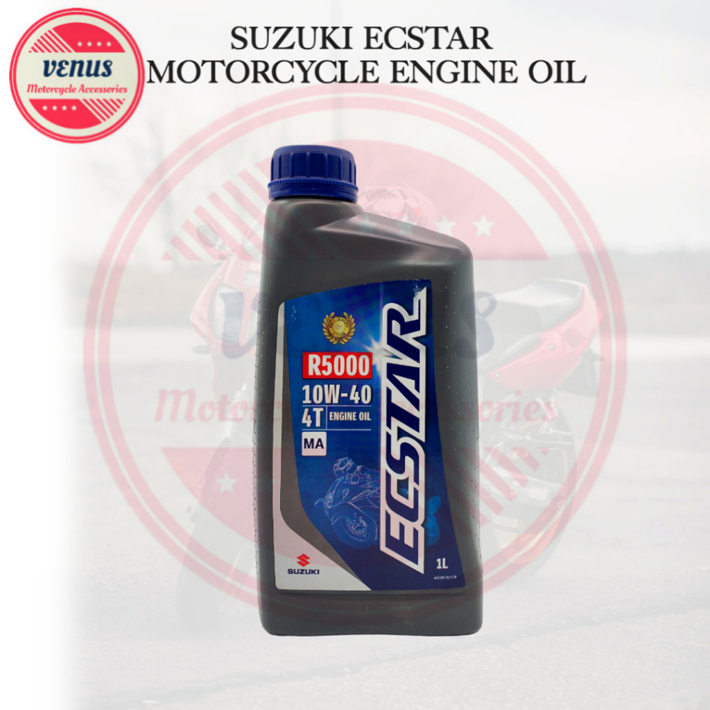 VENUS SUZUKI OIL MA R5000 ECSTAR API SL SAE 10W-40 1L Genuine | Shopee ...