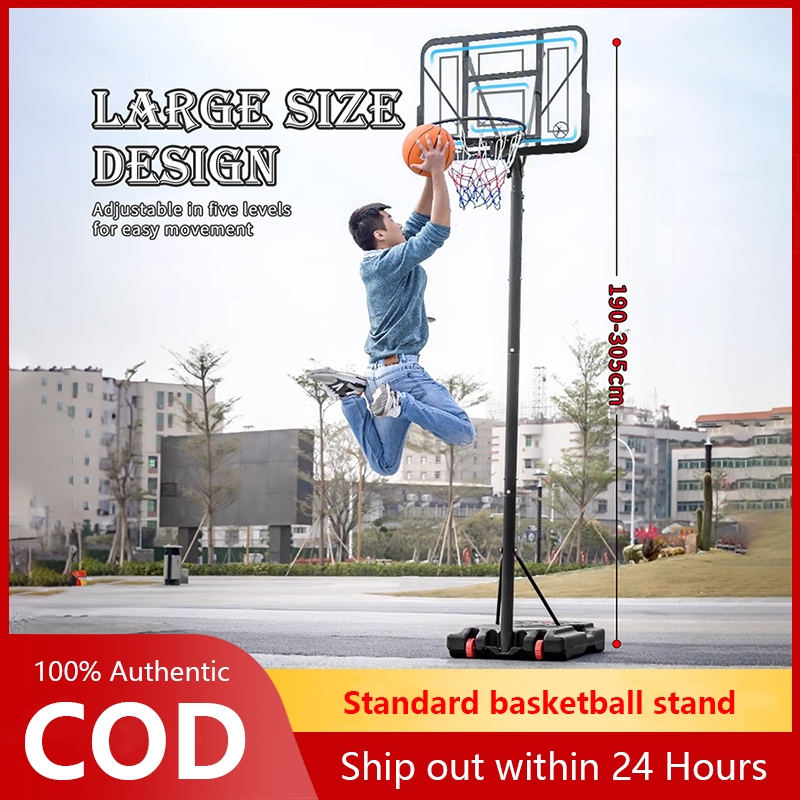 Adult standard basketball hoop 10FT Movable basketball hoop rim with ...