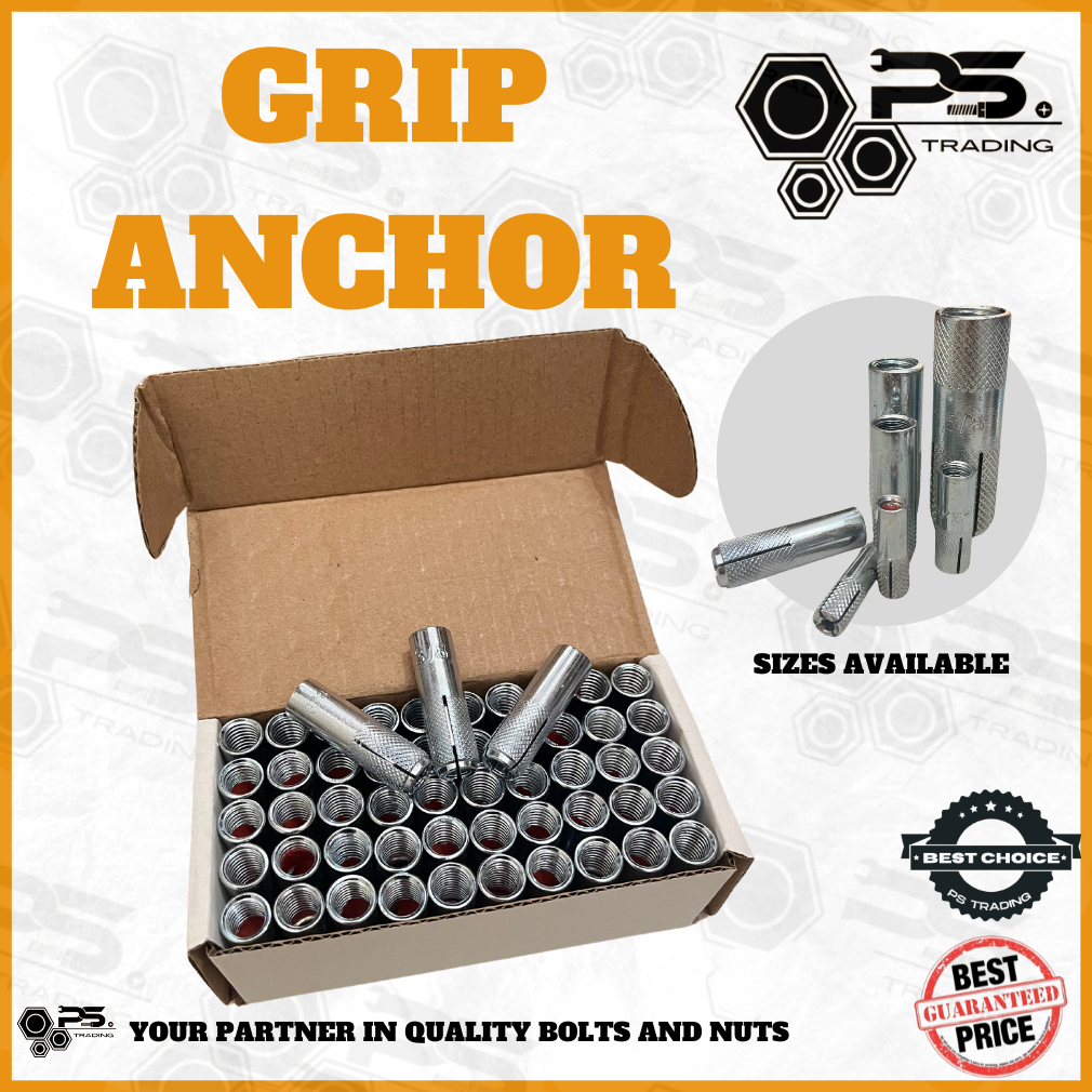 GRIP ANCHOR 3/8 AND 1/2 | SOLD PER BOX (50PCS) | PST ONLINE | Shopee ...