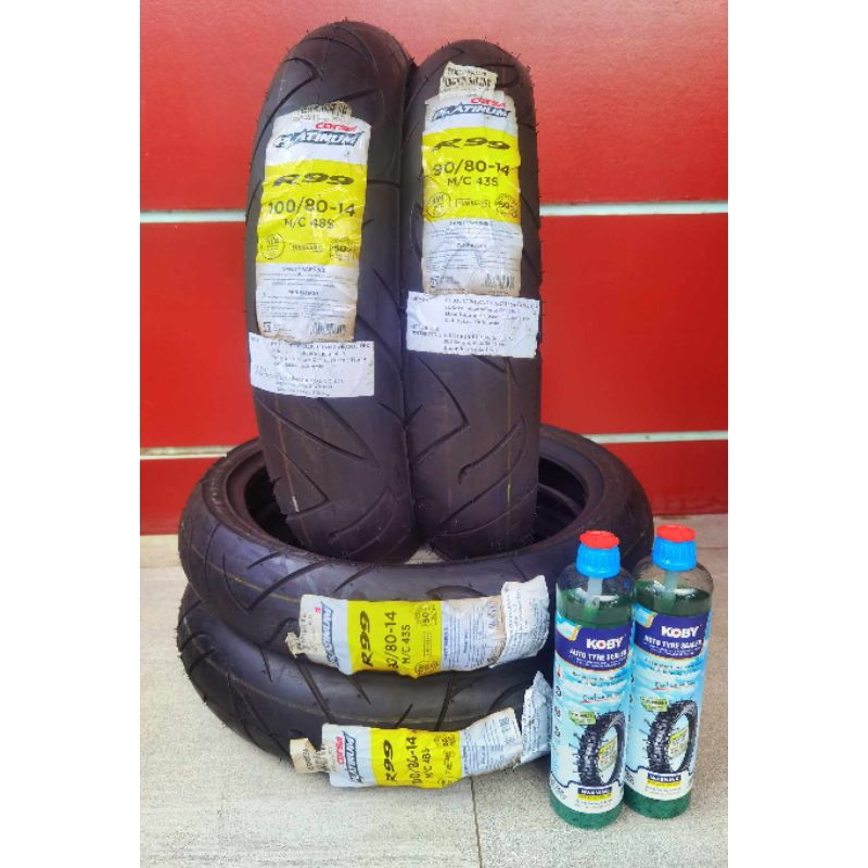 Tire Motorcycle Corsa Platinum R99 90/80-14 and 100/80-14 Tubeless made ...