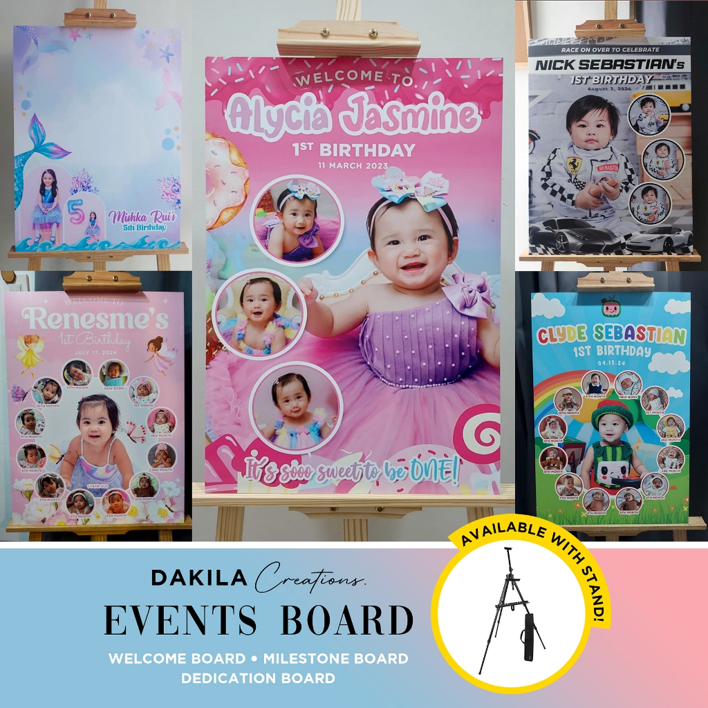 WELCOME BOARD - MILESTONE BOARD - DEDICATION BOARD - EVENT BOARDS ...
