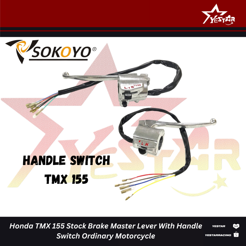 YESTAR PH1 Set Honda Tmx 155 Stock Brake Master Lever With Handle ...