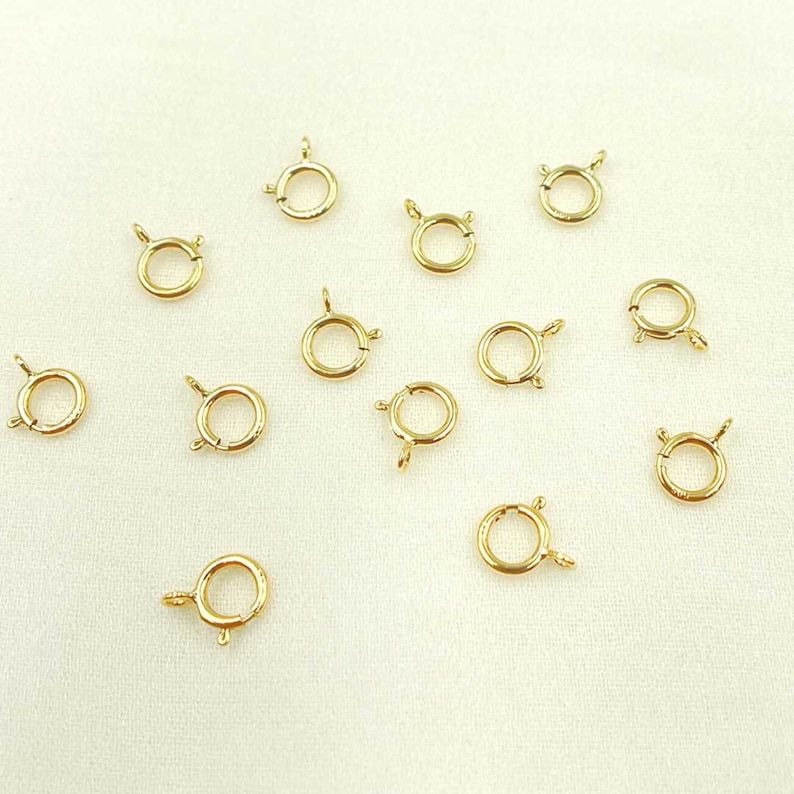 ROUND LOCK Us gold 10k, 18, 14k Lock DIY Lobster Clasp Spring Clip ...
