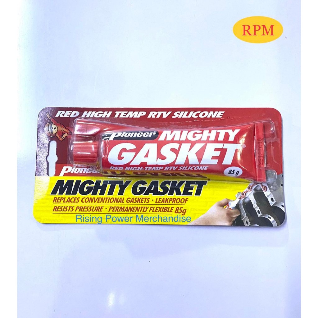 Pioneer Mighty Gasket Red High -Temp RTV Silicone 85g | Shopee Philippines