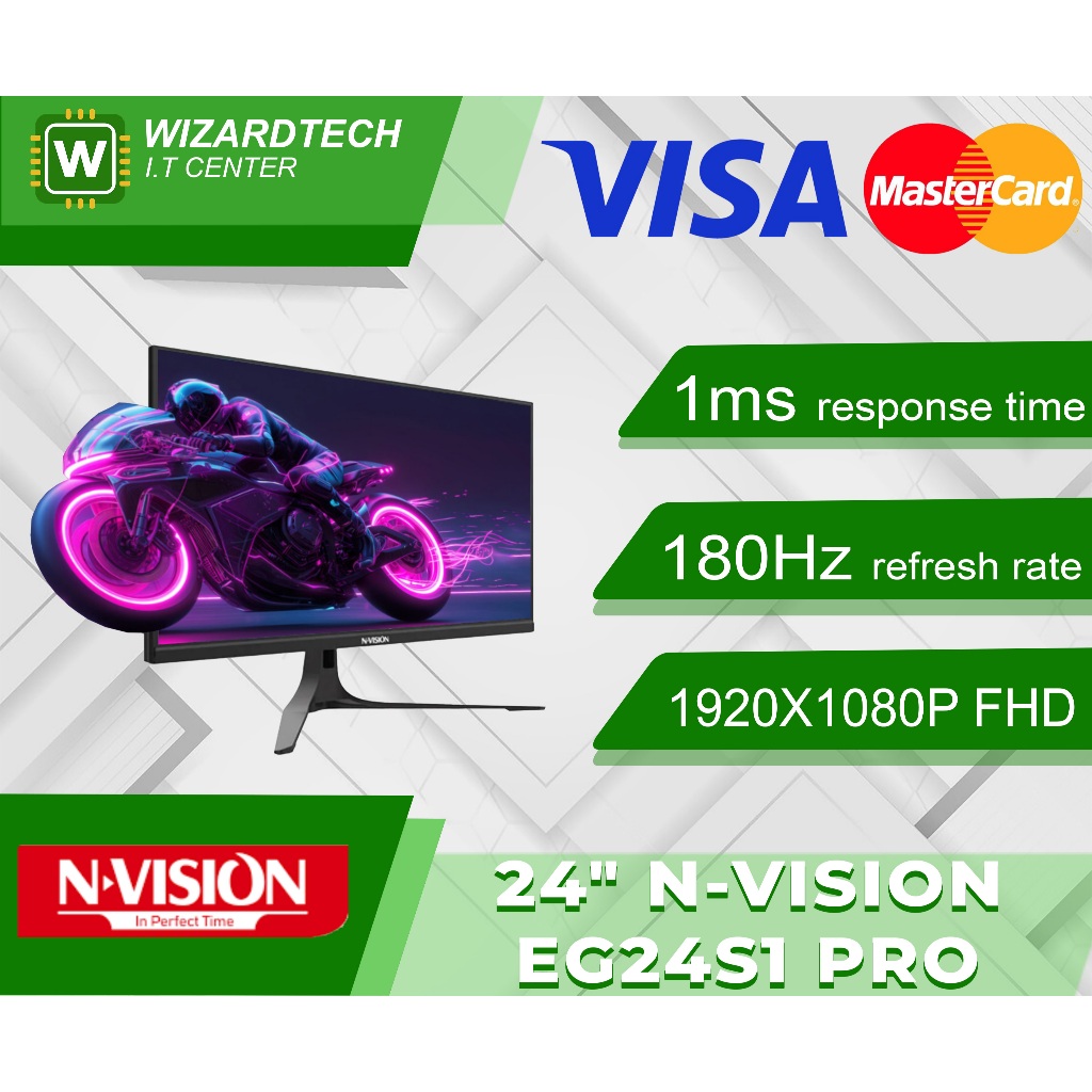 24" N-VISION EG24S1 PRO 1Ms 180HZ" | Shopee Philippines