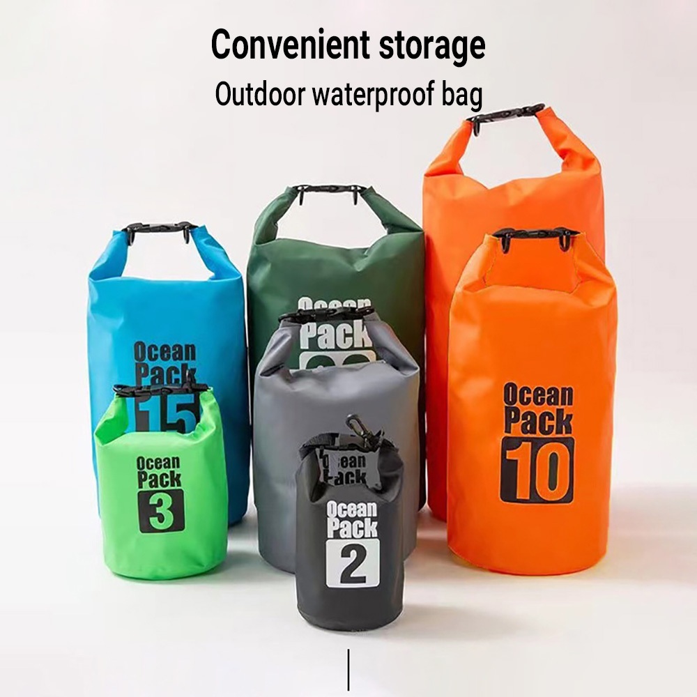 Outdoor waterproof bag Ocean Pack Dry bag Shoulder backpack Travel bucket bag (2/3/5/10/20/30L ...