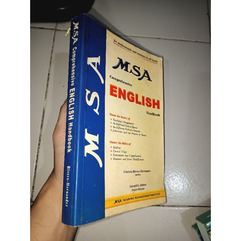 MSA Comprehensive english handbook by Clarissa Rivero - Hernandez ...