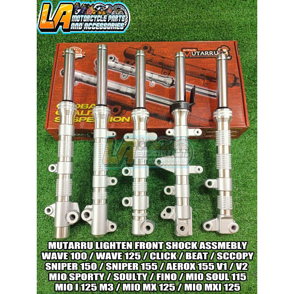 MUTARRU LIGHTEN FRONT SHOCK ASSEMBLY WAVE100/WAVE125/SNIPER 150/155/AEROX155/CLICK/BEAT/MIO ...