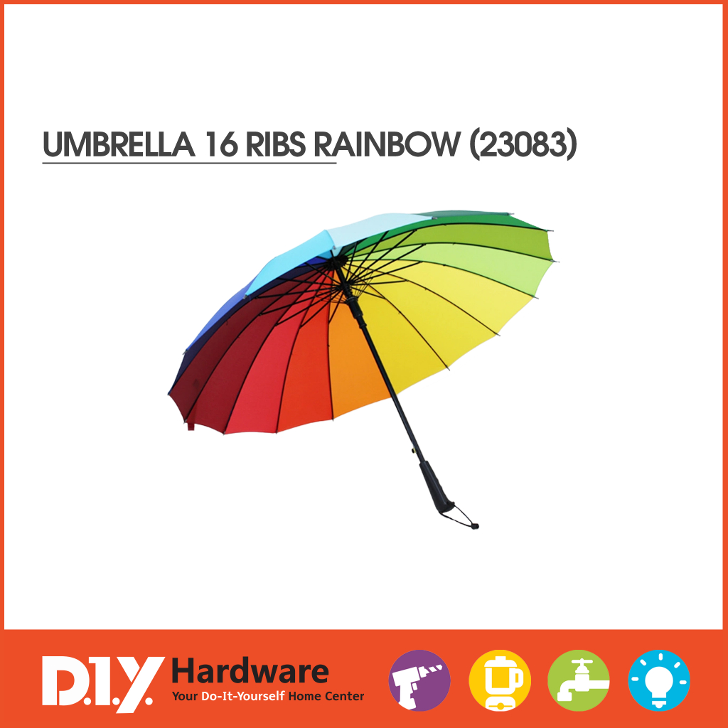 Umbrella 16 Ribs Rainbow 23083 | Shopee Philippines