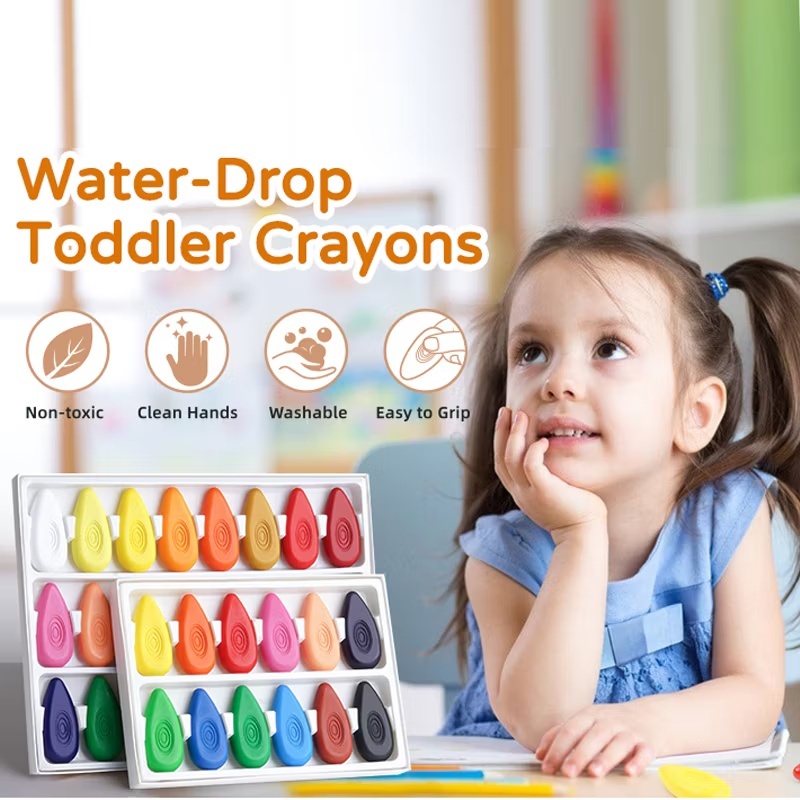 Sunny Shop Children's Water-drop crayon non-toxic washable drawing pen ...