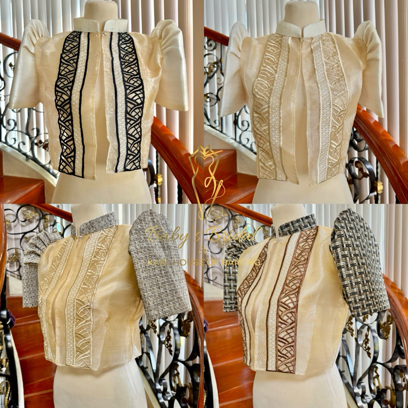 Modern Filipiñana Bolero/ Blazer with Embroidered Design | Shopee ...