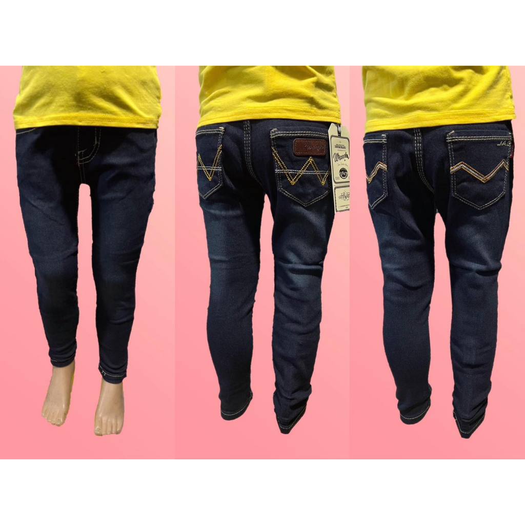 Girls Fashion Casual Denim Pants Jeans For Kids Clothing Maong Pants ...