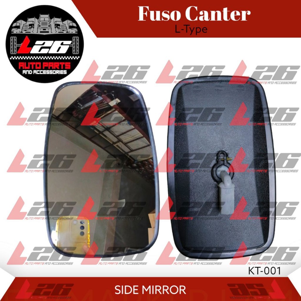 1SET RH/LH Fuso Canter SIDE MIRROR / AUTO MIRROR 5 x 10" L-Type BOLT KT ...