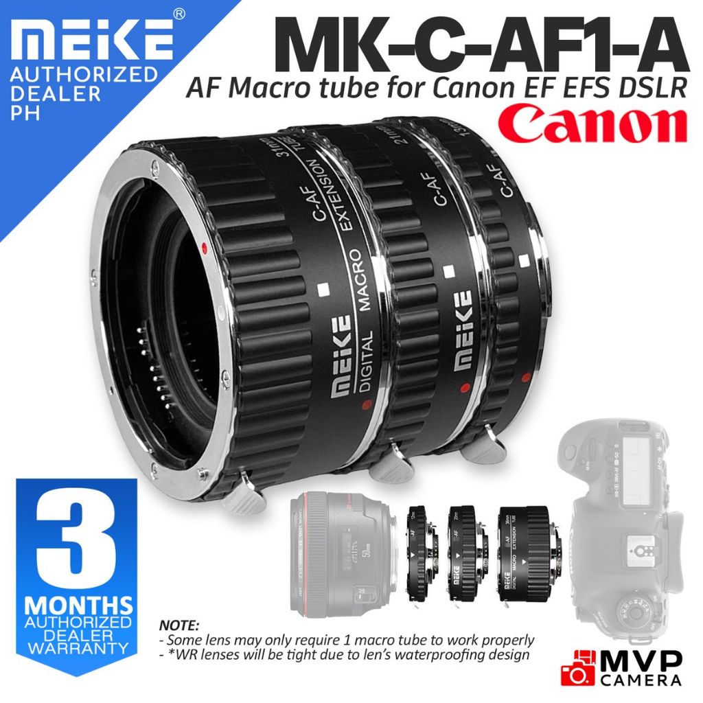 MEIKE MK-C-AF1-A Metal AF Macro Extension Tube 13MM 21MM 31MM for Canon ...