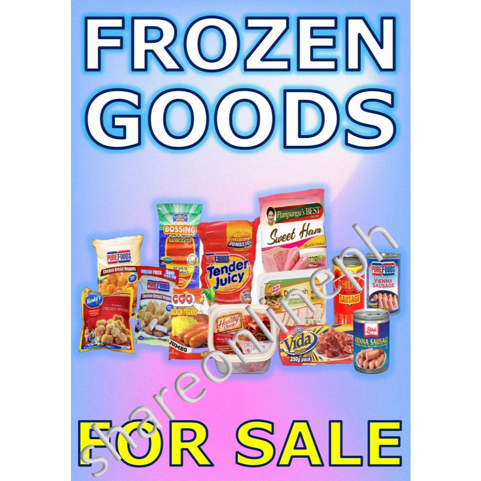 Frozen Goods Available Here Signage Store Signages Frozen Foods ...