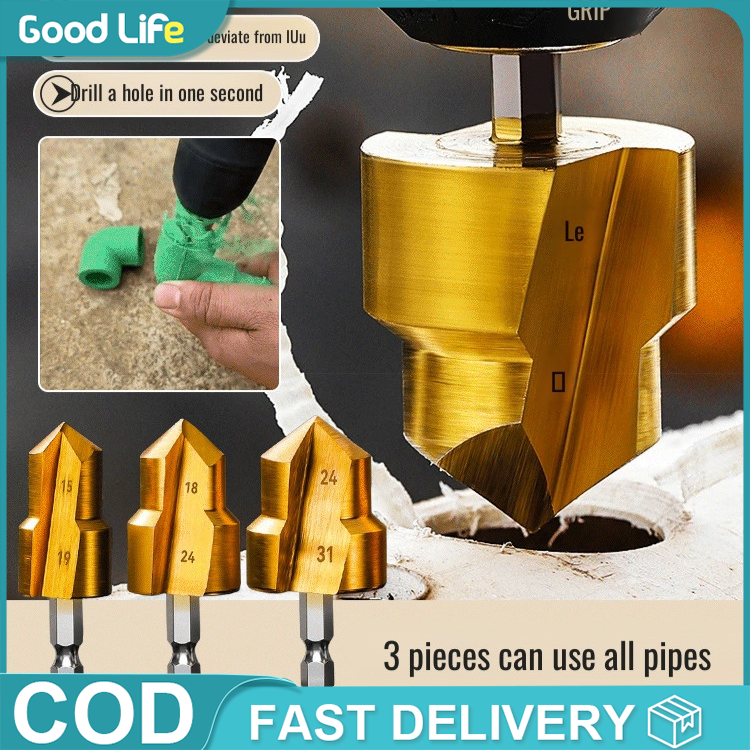 20/25/32mm German PPR 1/4'' step drill bit Chamfer Countersink Drill ...