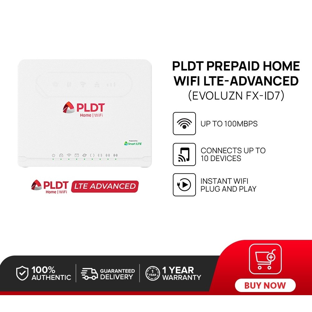 PLDT Prepaid Home Wi-Fi LTE-Advanced (EVOLUZN FX-ID7) | Shopee Philippines
