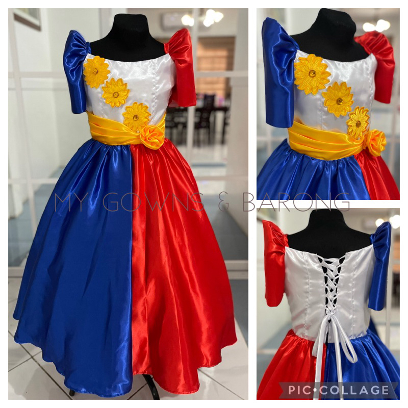 Philippine Flag Costume For Kids (Linggo ng Wika / Buwan ng Wika) | Shopee Philippines