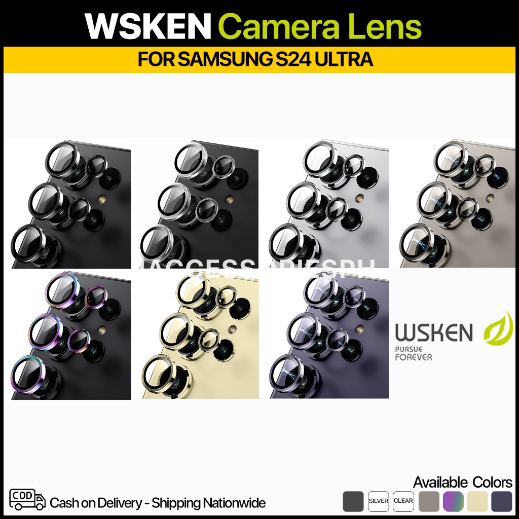 WSKEN Camera Lens Protector for Samsung Galaxy S24 Ultra Circle Camera ...