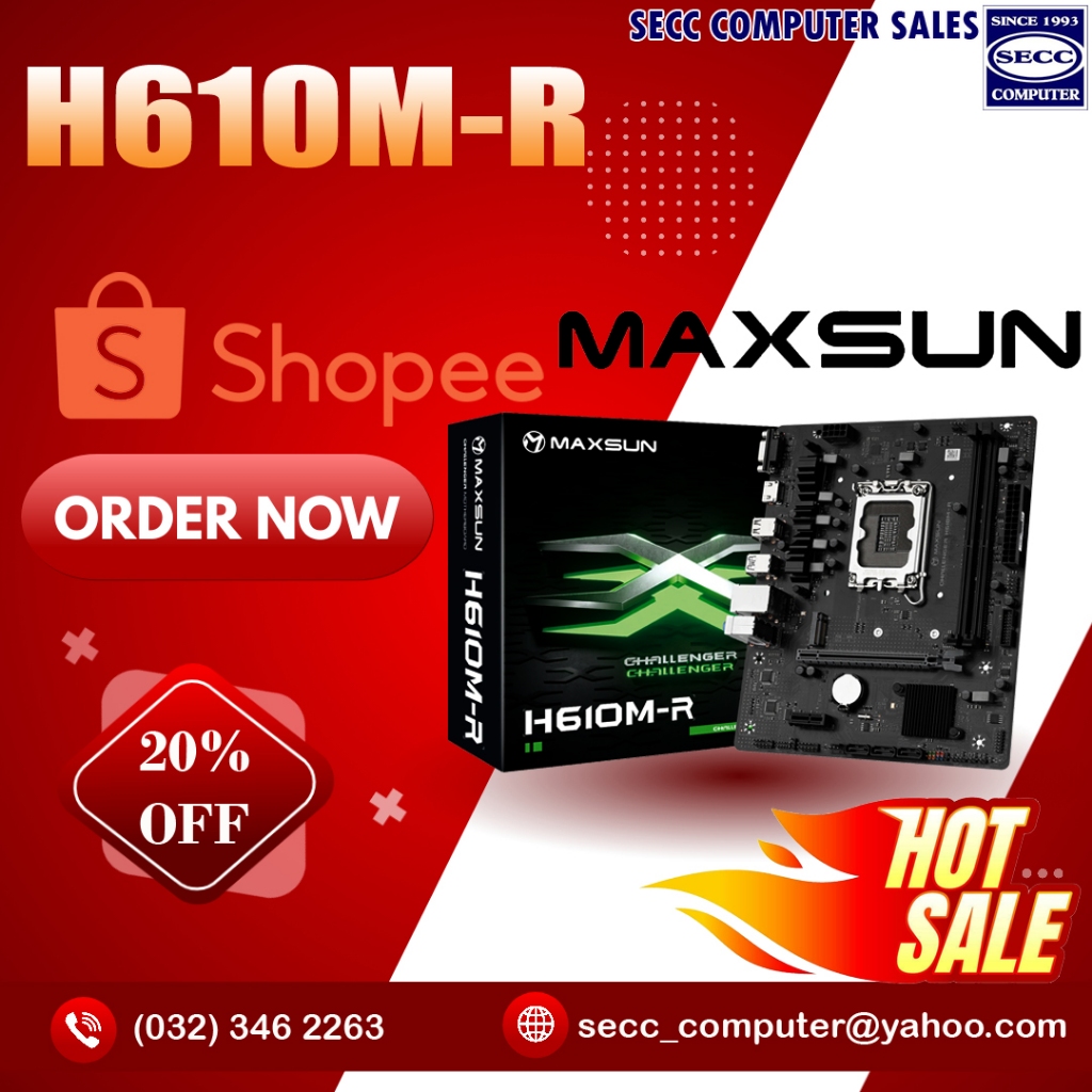 MAXSUN Challenger H610M-R | Shopee Philippines