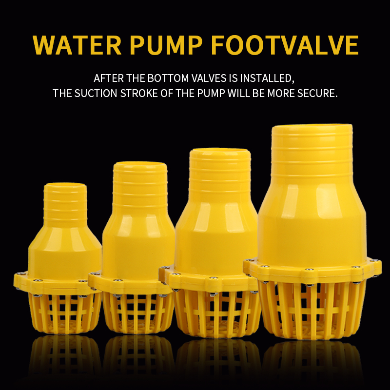 Water Pump Foot Valve YELLOW PVC Low Pressure Flat Check Valve for ...