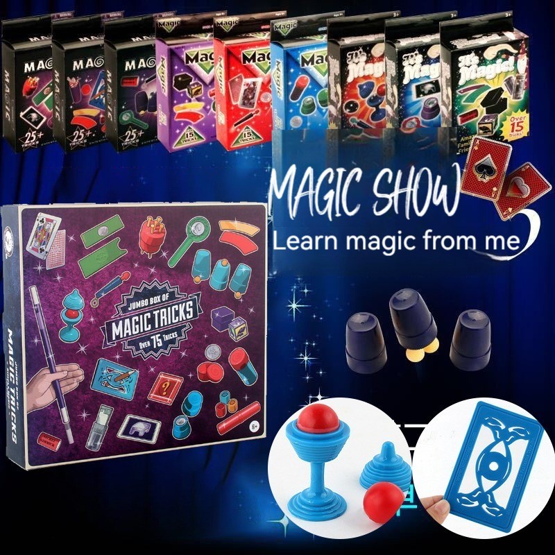 Jumbo Box Beginners Magic Set of Simple Magic Tricks for Kids | Shopee ...