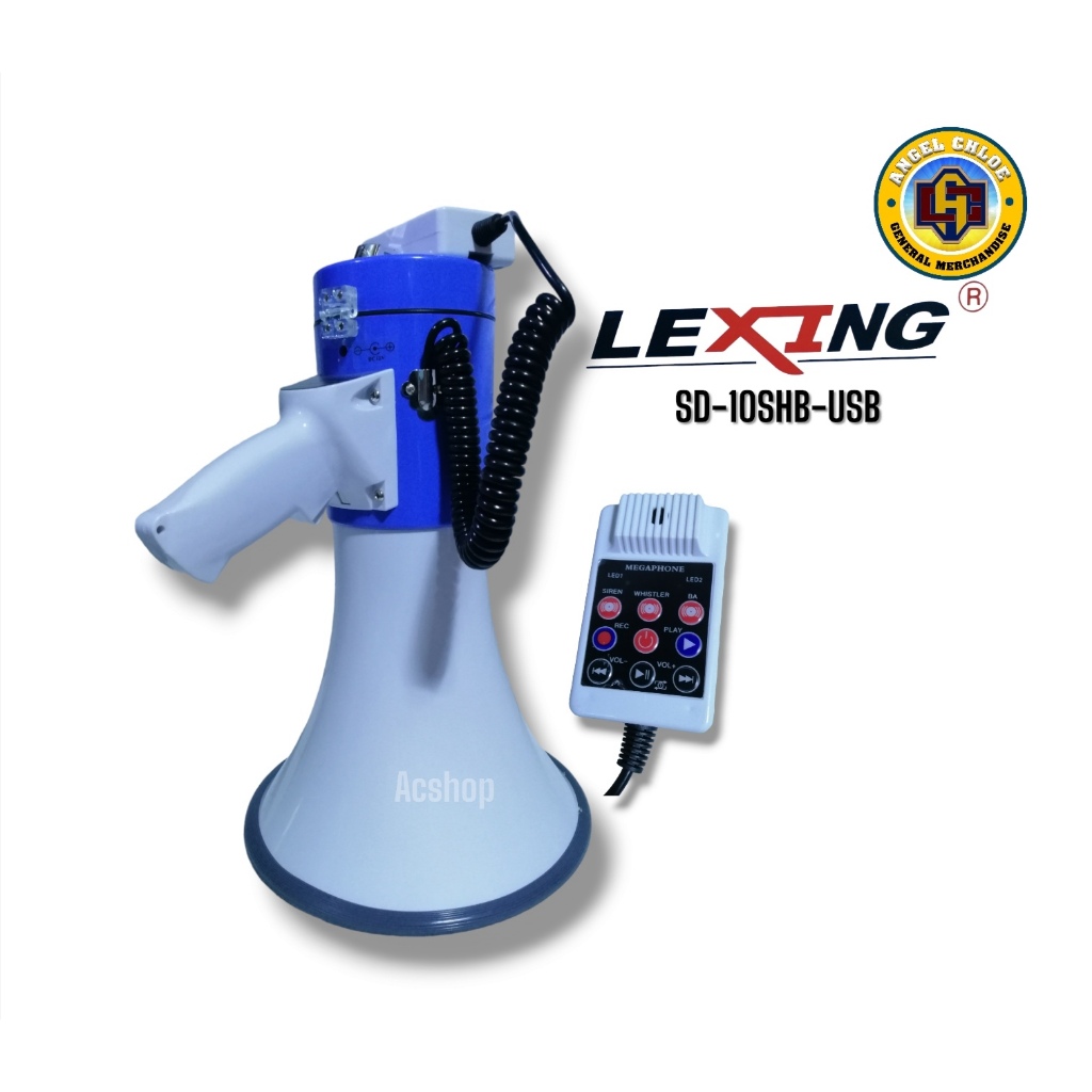 LEXING SD-10SHB-USB TRANSISTOR MEGAPHONE | Shopee Philippines