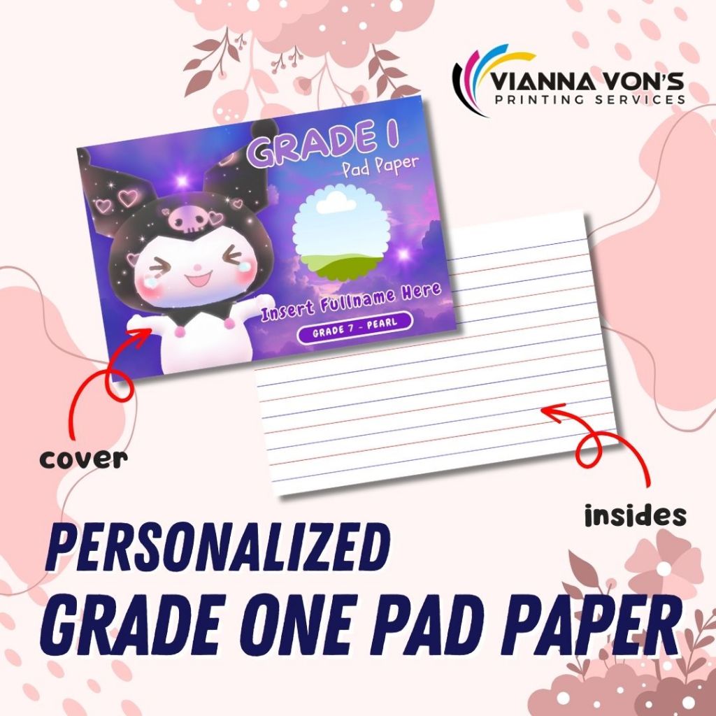 Personalized Grade One Pad Paper | Shopee Philippines