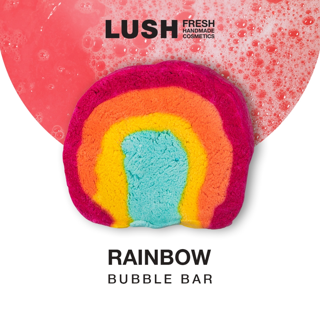 LUSH Rainbow Bubble Bar 200g (Moisturize) (For Dry Skin) (Citrus ...