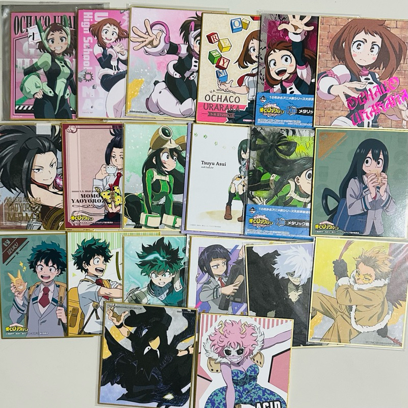 My hero academia Assorted paper merch / Shikishi / Artboard / Display ...