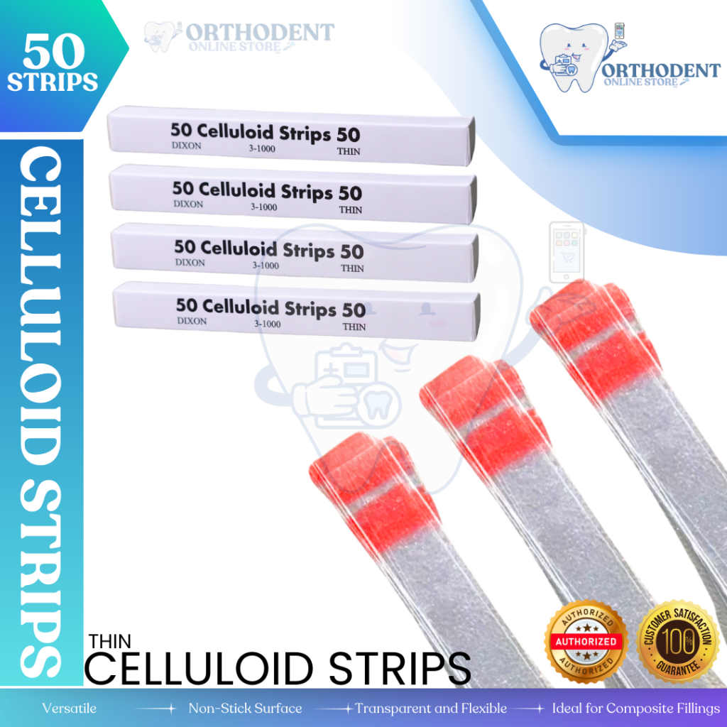 Celluloid Strips Dental: 50-Piece Box for Precise Shaping and ...