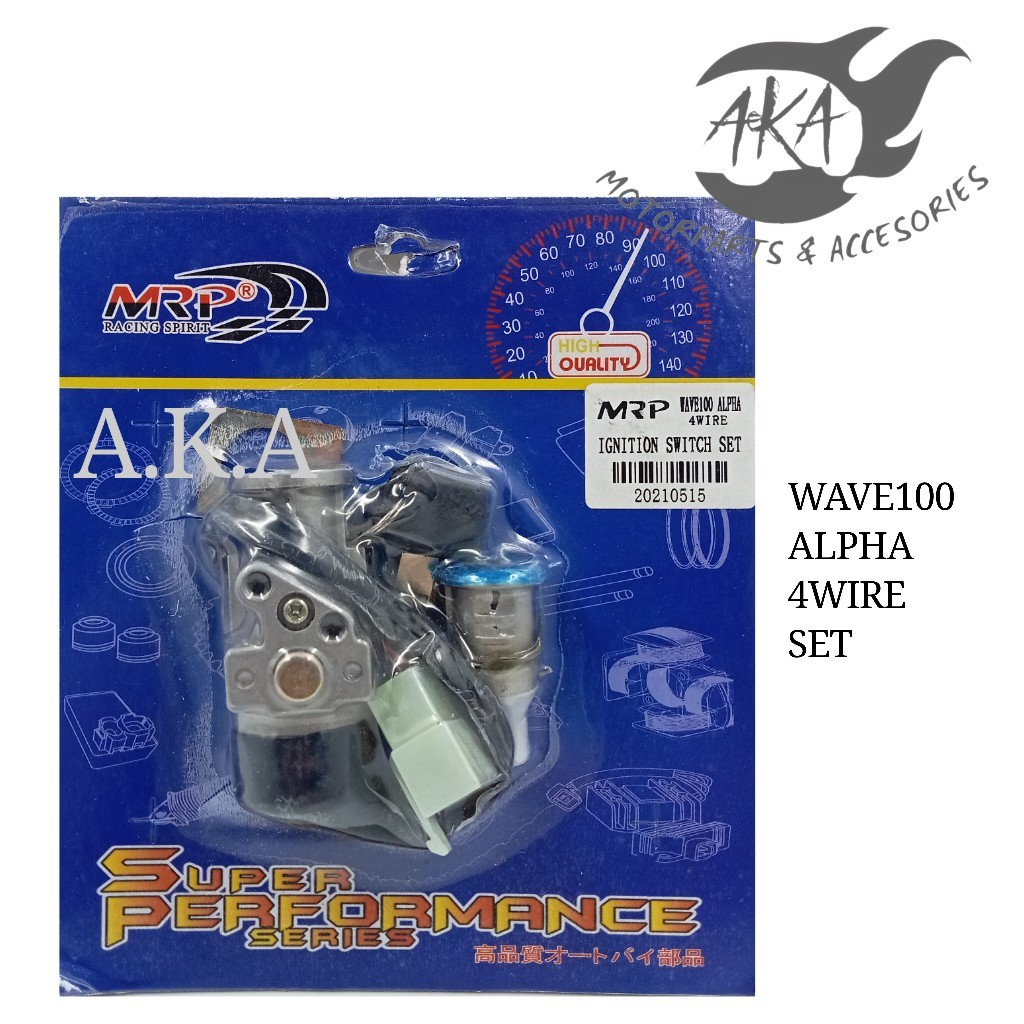 MRP IGNITION SWITCH SET FOR WAVE100 ALPHA 4 WIRE | Shopee Philippines