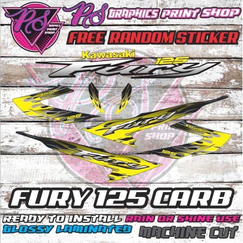 Fury 125 Carb Sticker Decals | Shopee Philippines